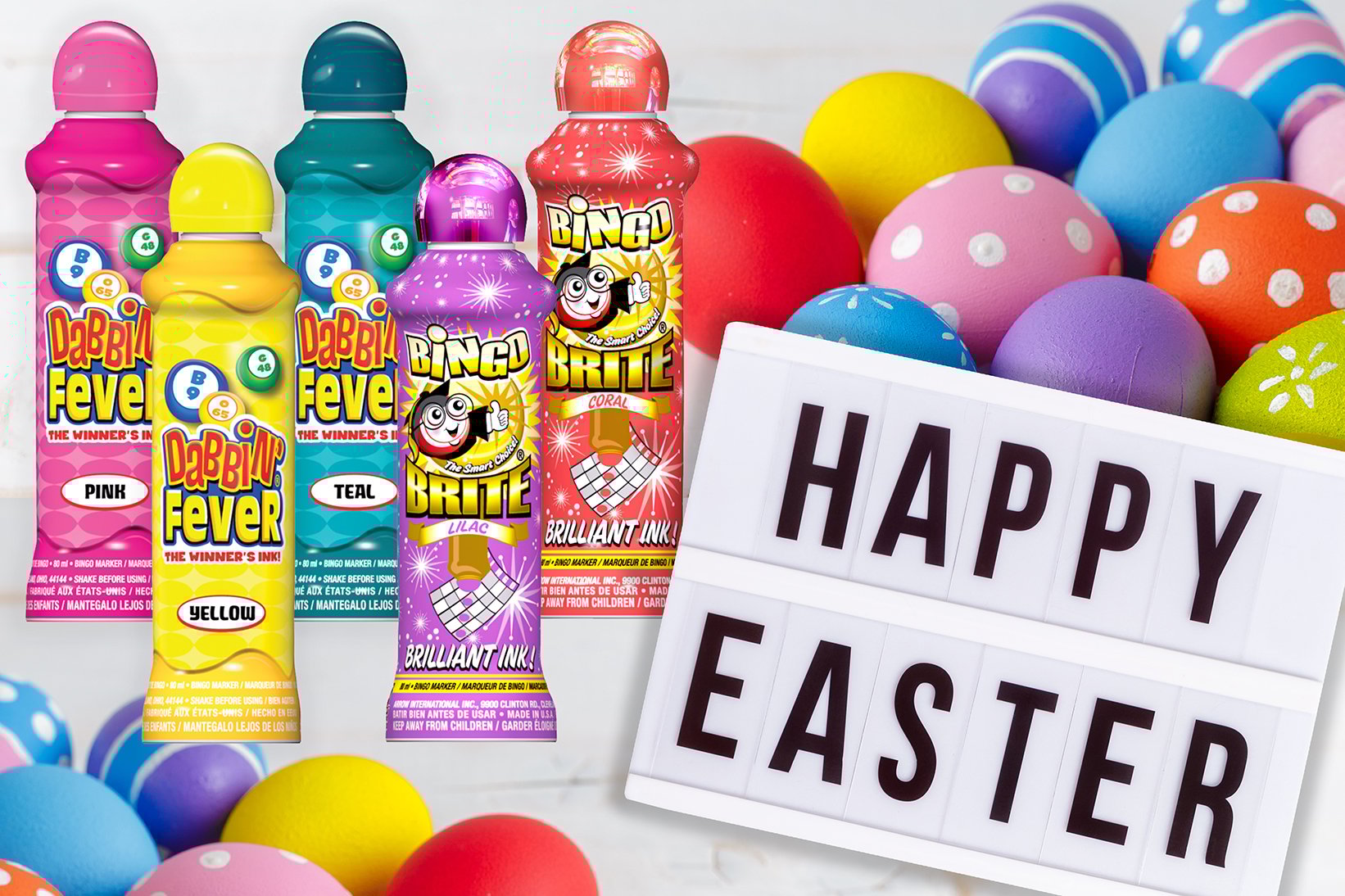 Bounce into Easter with Arrow International's Bingo Ink Dabbers!