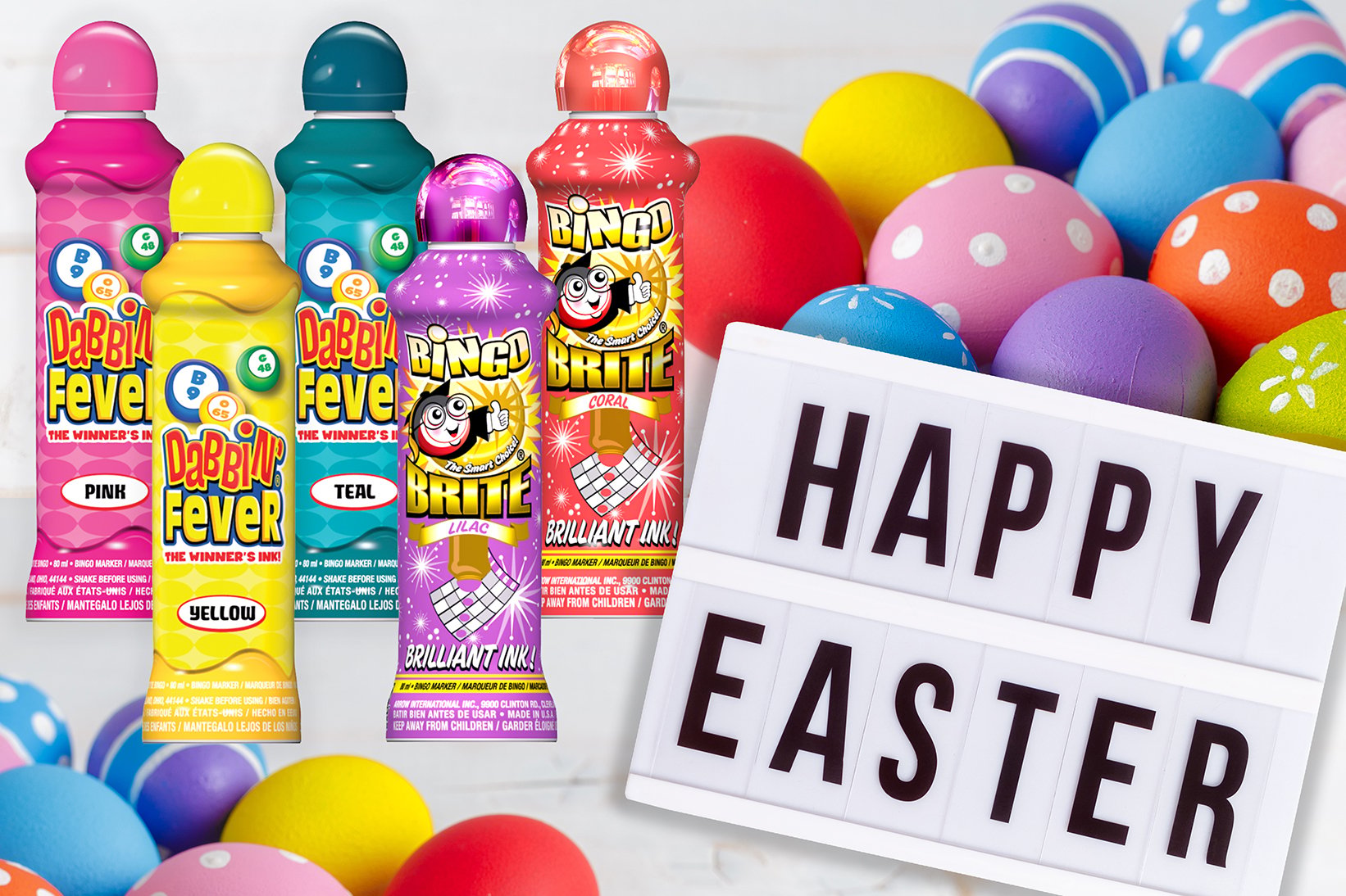 Bounce into Easter with Arrow International's Bingo Ink Dabbers!